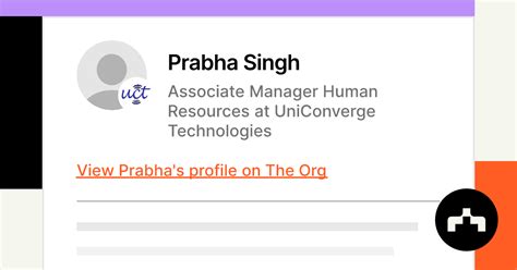Prabha Singh Associate Manager Human Resources At Uniconverge Technologies The Org