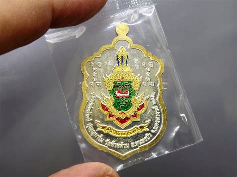 เหรียญบรมครูหนุนดวง เนื้อ 2 K พื้นเงิน องค์ทอง ลงยาหลังท้าวเวส หลวงพ่อพัฒน์ วัดห้วยด้วน โคท 21