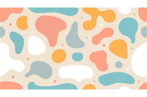Organic Shapes Elements Seamless Pattern Graphic By Rarinlada · Creative Fabrica