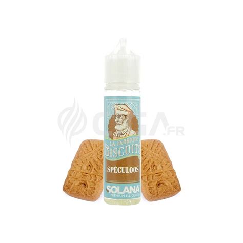 E liquide Biscuit Spéculoos 50ml de Solana La fabrique à biscuits