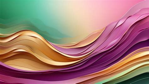 Premium Photo Abstract Background With Colourful Waves And Soft Gradients