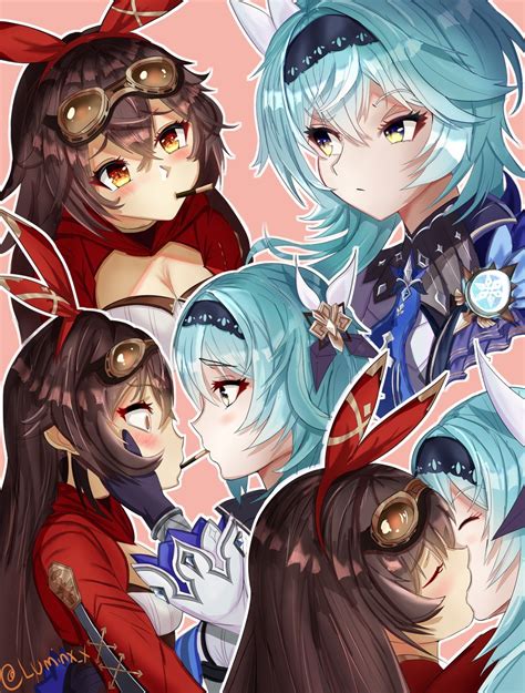 Eula And Amber Genshin Impact Drawn By Luminxx Danbooru