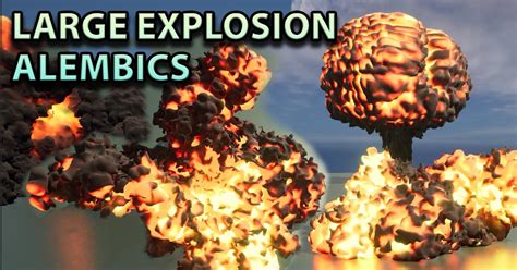 3d Alembic Large Explosions Pack Fire And Explosions Unity Asset Store
