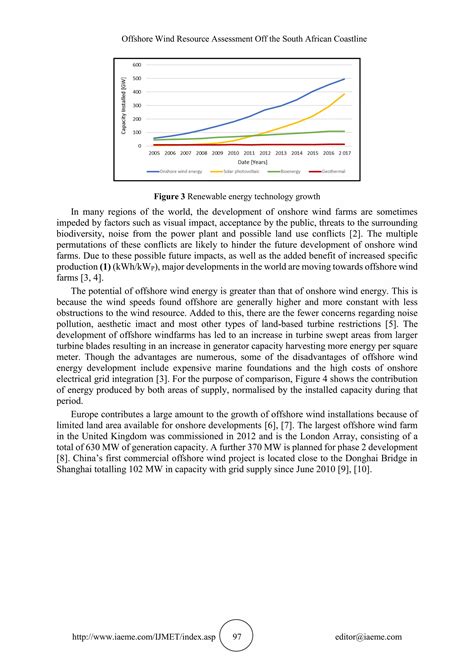 Offshore Wind Resource Assessment Off The South African Coastline Pdf
