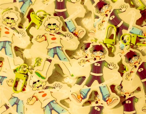 Danny Phantom Mid Transformation Glow In The Dark Double Sided Acrylic