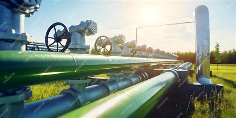 Premium Photo Green Hydrogen Pipeline For Clean Energy Production And