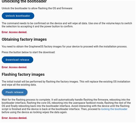 why do i get a error access denied when trying to install through