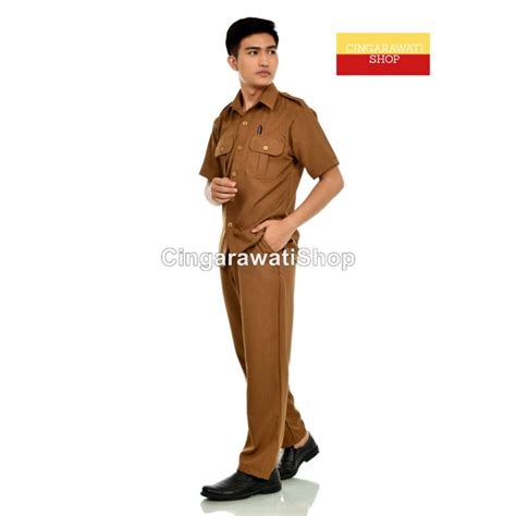Setelan Seragam Pns Pemda Khaki Tua Khaki Muda Baju Dinas Pns Pria Baju