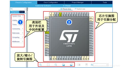 Stm32cubemx软件的使用目标选择，引脚分配 Csdn博客