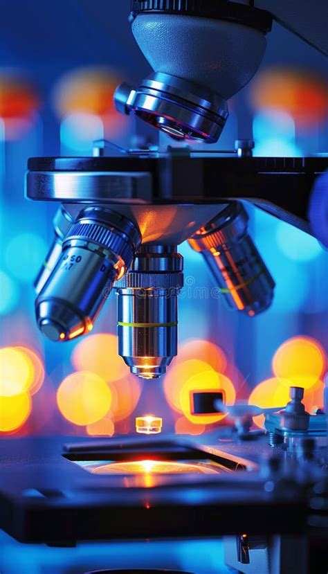 Dna Research Lab Scientist Conducts Biotech Experiments With Advanced