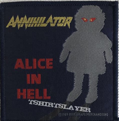 Annihilator Thrash Metal Annihilator Alice In Hell Patch Patch