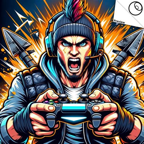 Hardcore Gamer Premium Design Kit Hardcore Gamer Drawing