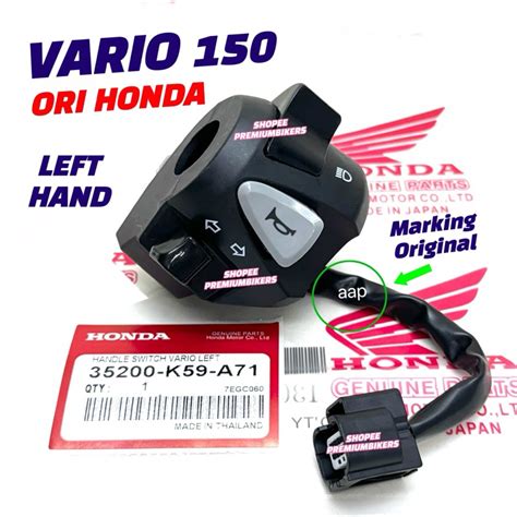 Vario Handle Switch Left Right Kiri Kanan Suis Vario150 Signal Horn