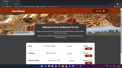 React Food Order App Devpost