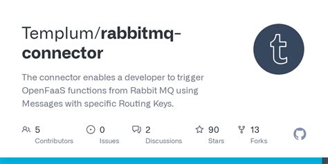 github templum rabbitmq connector the connector enables a developer