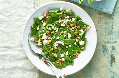 Gumbo Stringless Beans With Feta Shallots And Nuts