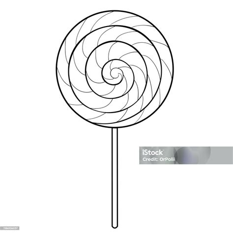 Sucking A Lollipop Candy Sweetness Vector Illustration Stock