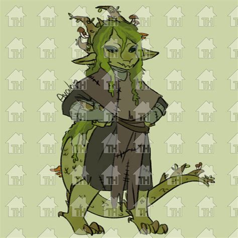 Adopt Chibi Green Dragonborn On Toyhouse