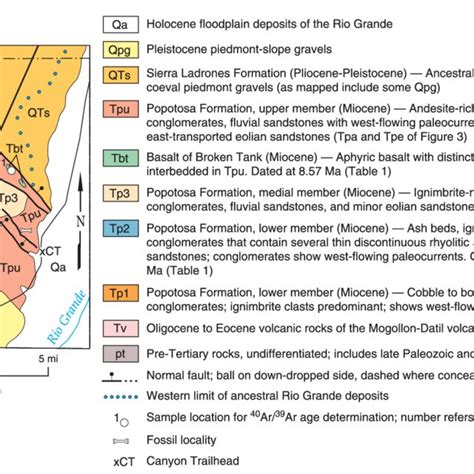 Generalized Preliminary Geologic Map Of The Indian Well Wilderness