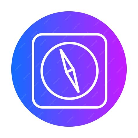Premium Vector Compass App Vector Illustration