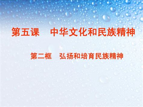 新人教版九年级思想品德课件中华文化与民族精神ppt课件2word文档在线阅读与下载无忧文档