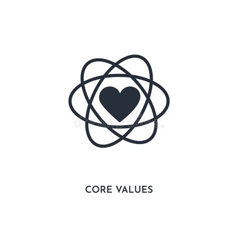 Core Values Icon Simple Element Illustration Isolated Trendy Filled Core Values Icon On White