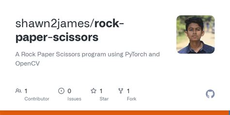 Github Shawn2jamesrock Paper Scissors A Rock Paper Scissors Program Using Pytorch And Opencv