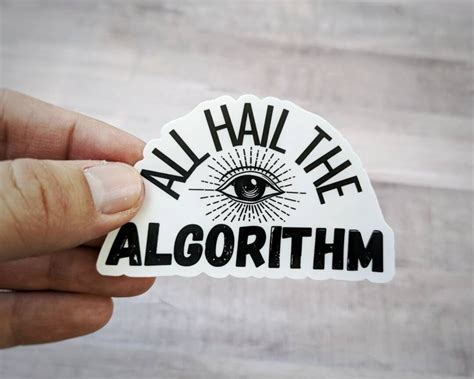 All Hail The Algorithm Sticker Algorithm Joke T For Content