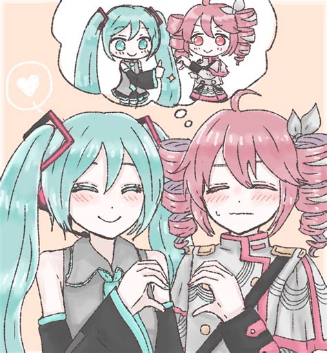 Hatsune Miku Kasane Teto And Kasane Teto Vocaloid And 2 More Drawn