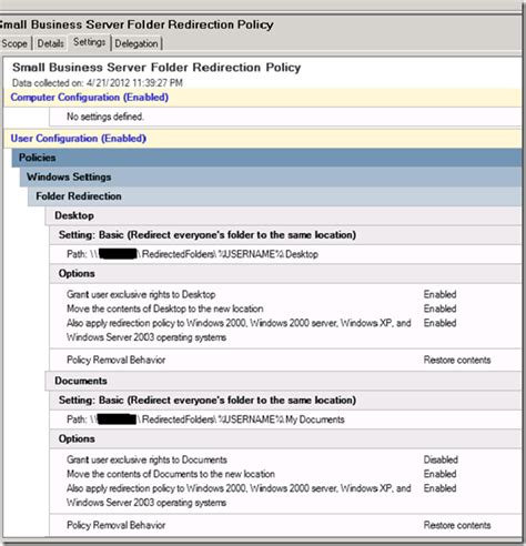 Group Policy Folder Redirection Generates Error The System Call Level