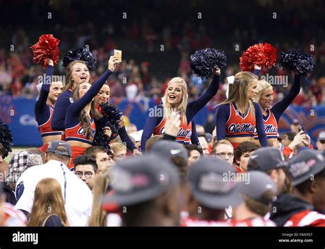 New Orleans Louisiana Usa 01st Jan 2016 Ole Miss Cheerleaders