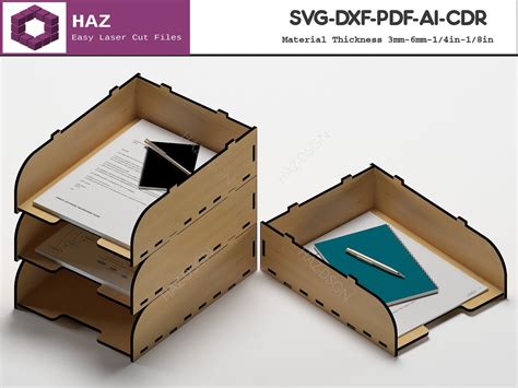 Stackable Paper Holder Office Document Organizer Tray Atacandesignstore