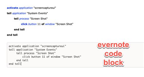 Why Do Evernote Script Blocks Appear Differently Questions