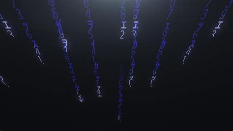 Falling Purple Matrix Code Stock Video At Vecteezy