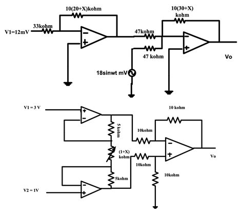 Solved Determine The Output Voltages For The Two Circuits Chegg Com