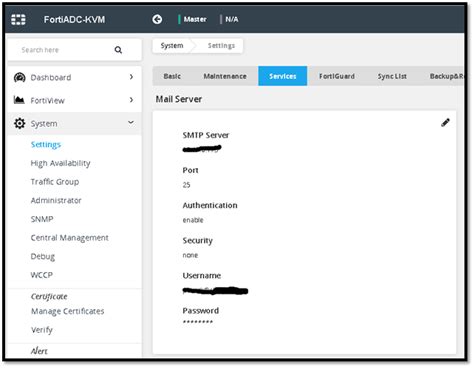 Technical Tip Configure Email Alert For Fortiadc Fortinet Community