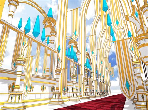 빛나는 천상의 판타지 성 웹툰 스케치업 배경 텀블벅 크리에이터를 위한 크라우드펀딩