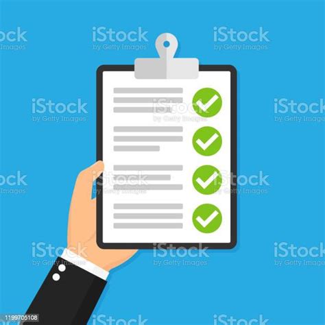 手持剪貼簿與檢查表向量插圖向量圖形及更多人圖片 人 人手 人手指 Istock