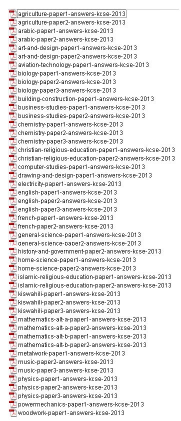 KCSE Marking Schemesbabes Net Kenya Babes Net Kenya