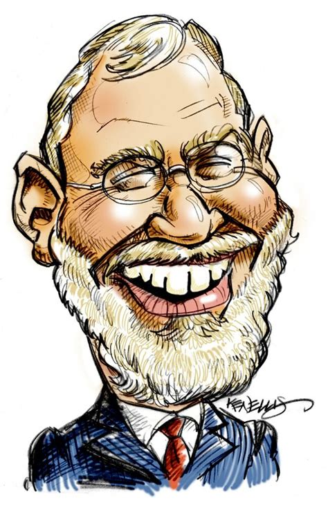 David Letterman Caricature