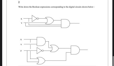 Solved 3 3 Write Down The Boolean Expressions Corresponding