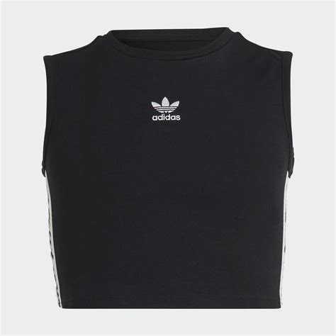Adidas Adicolor Crop Tank Top Black Adidas Uae