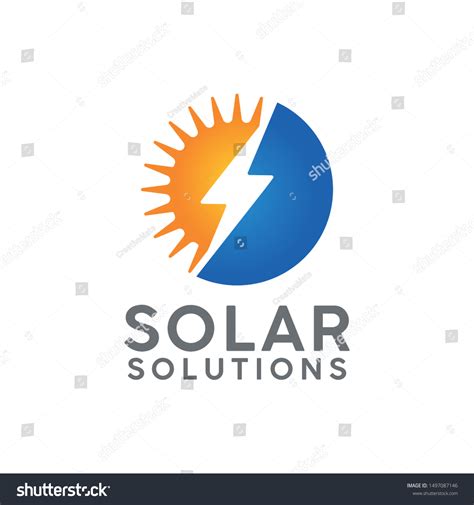Solar Energy Solution Logo Design Template Stock Vector Royalty Free 1497087146 Shutterstock