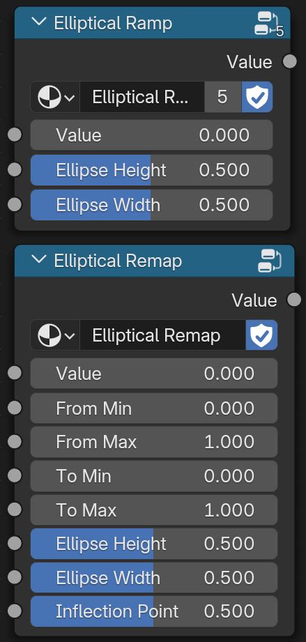 128121 Nodes `elliptical Remap` Node Groups Blender Blender Projects