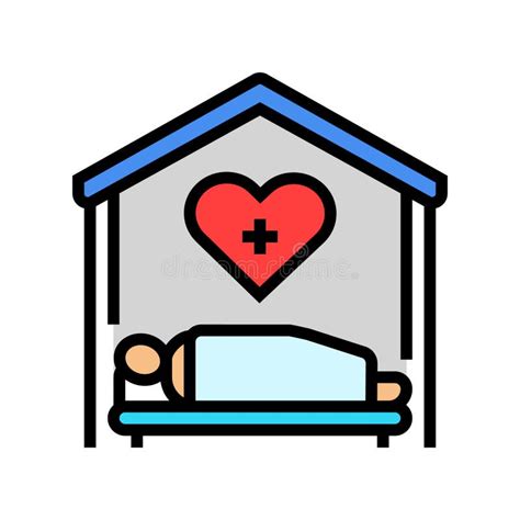 Palliative Care Cancer Treatment Color Icon Vector Illustration Stock