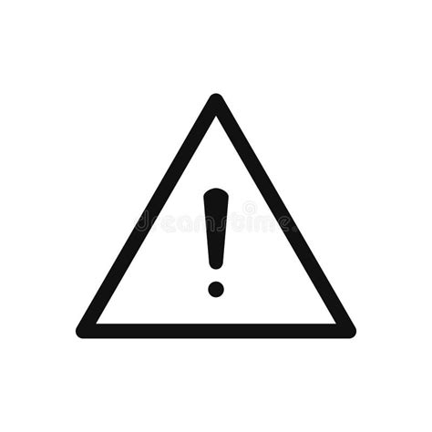 Warning Vector Icon In Modern Design Style For Web Site And Mobile App Stock Vector