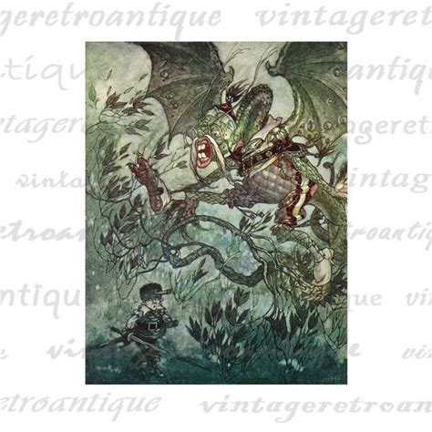 Printable Graphic Jabberwocky Alice In Wonderland Image Download Color