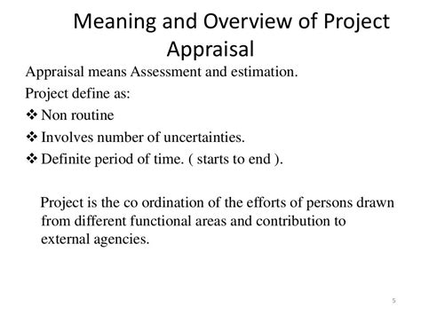 Ppt On Project Appraisal