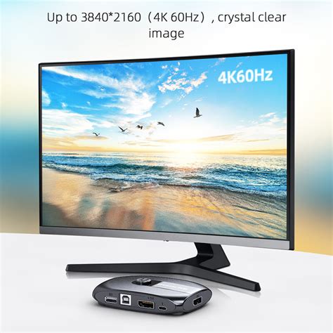 Unnlink 2 포트 Dp Kvm 스위치 디스플레이 포트 확장기 4k60 Usb 공유 모니터 프린터 키보드 마우스 2 Pc 컴퓨터 노트북 용 컴퓨터 주변 장치