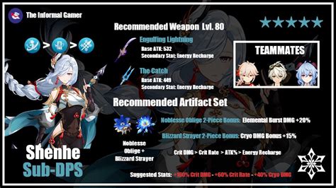 Genshin Impact Best Shenhe Build Artifacts Weapons And Team Guide